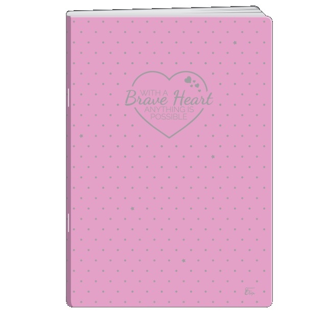 ELISA sveske A4 SILVER DOTS
