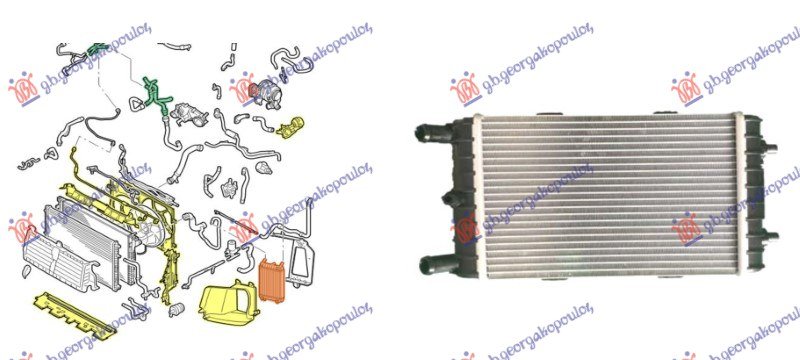 HLADNJAK MOTORA DODATNI 3.0 DIZEL/HIBRID (LEVA STRANA) (250x150x60) (NISSENS)