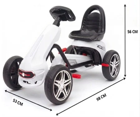 Baby karting mini na pedale y-pc086 bela ( 608604B )
