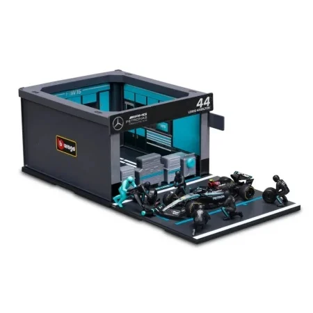 Burago vozilo 1:43 formula pit pass - mercedes-amg petronas f1 w15 team ( BU38452 )