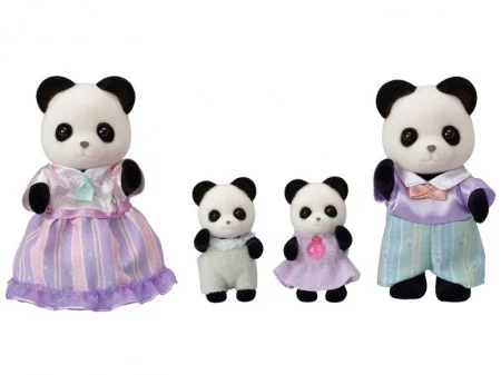 Sylvanian pookie panda family ( EC5529 )
