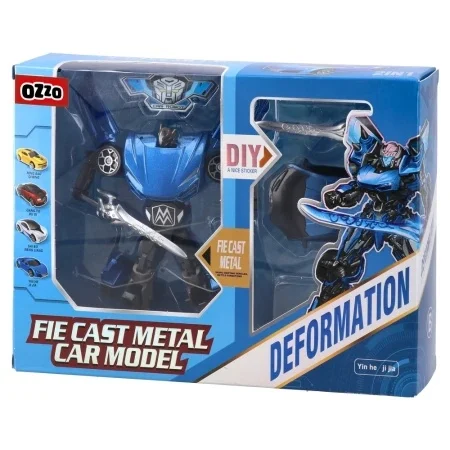 Ozzo diecast igračka robot transformers bugati plava ( 885184 )