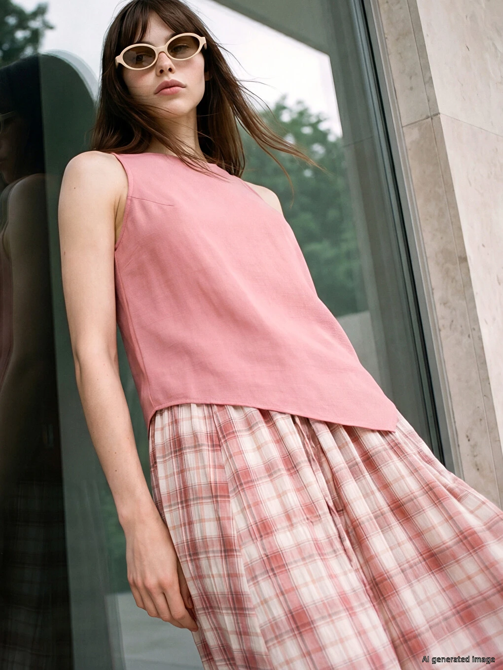 LCW Vision Bluza Od Mešavine Lana Sa Okruglim Izrezom