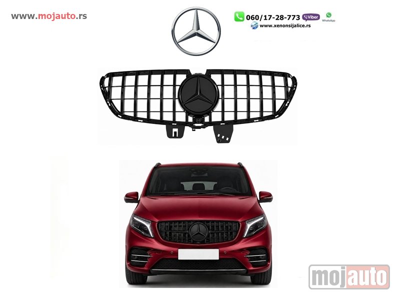 V klasa w447 20-24 mercedes maska amg gt
