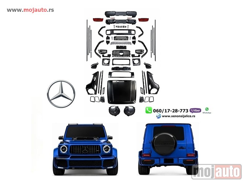 G klasa w463 00-19 mercedes body bodi kit u w464 19-23 brabus