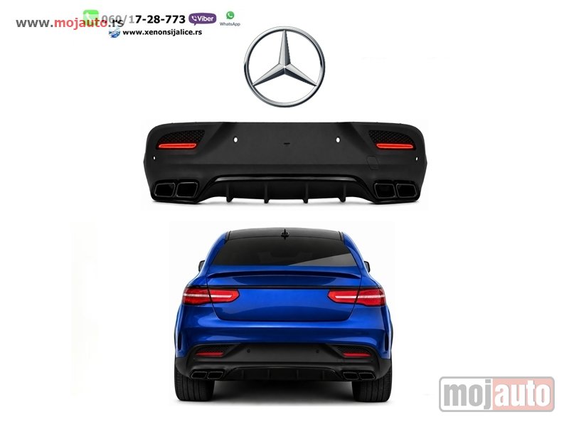 Gle c292 coupe 15-19 mercedes body bodi kit amg zadnji