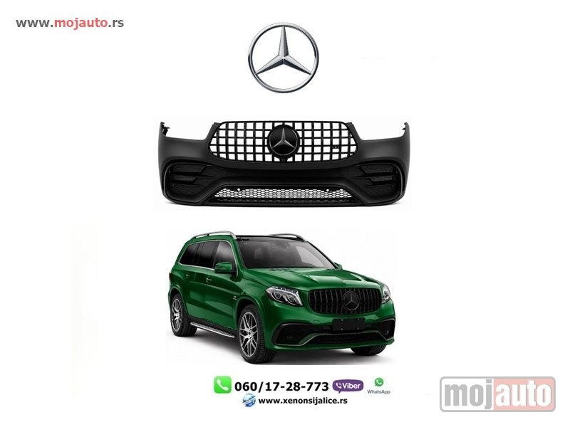 Gle w166 suv 15-19 mercedes body bodi kit amg prednji