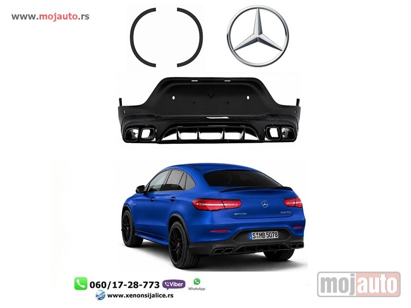 Glc c253 coupe 15-20 mercedes body bodi kit amg zadnji