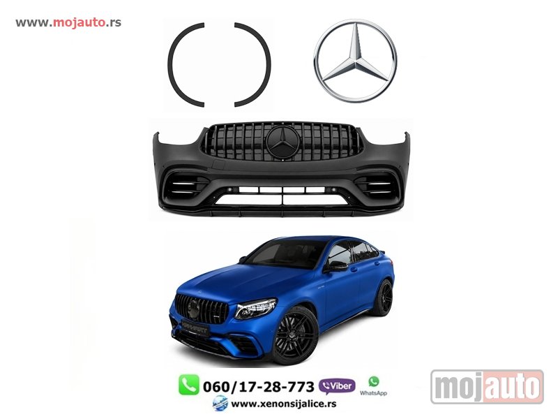 Glc c253 coupe 15-20 mercedes body bodi kit amg prednji