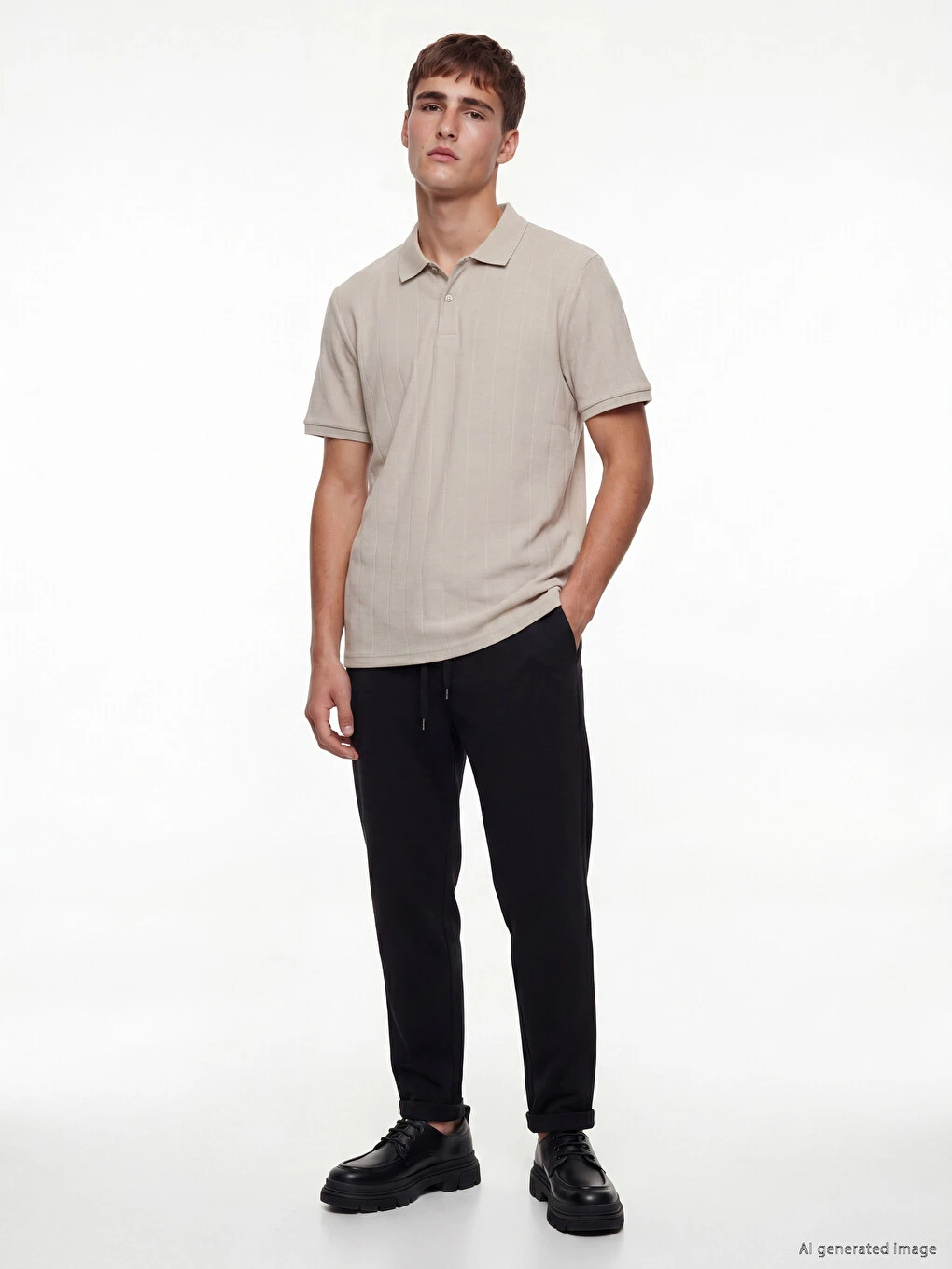 LCW Vision Muška Prugasta Polo Majica