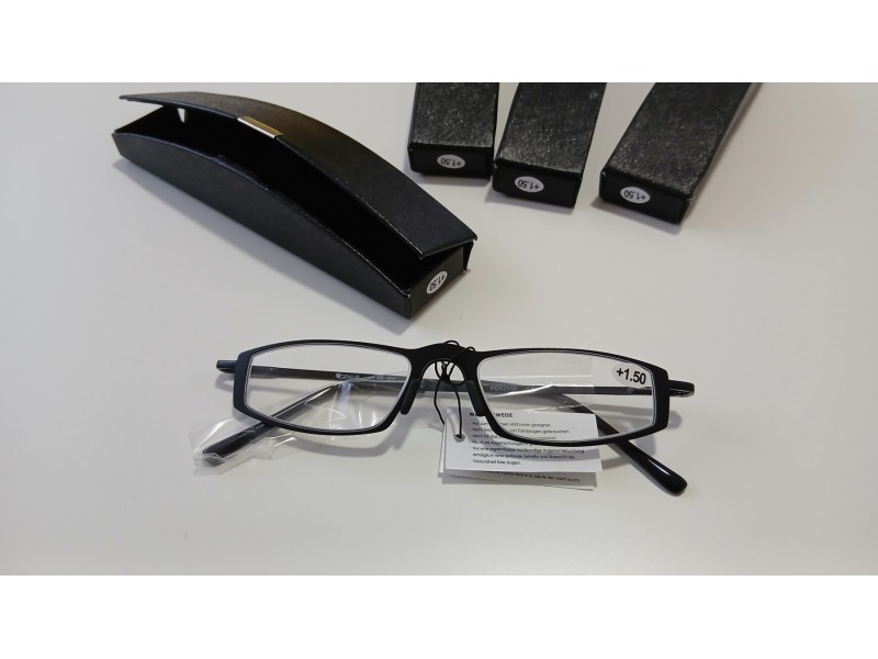 Dioptrijske Naočare +1,50 novo Crne Trisa Accessoires