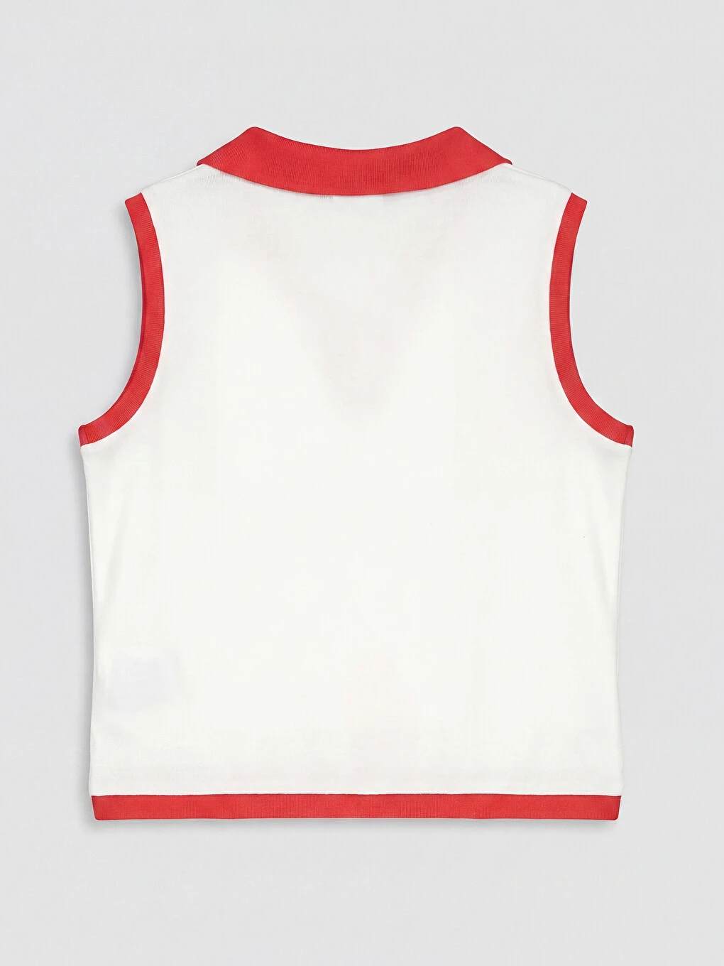 LCW Kids Top Majica Bez Rukava Sa Polo Kragnom I Štampom Za Devojčice