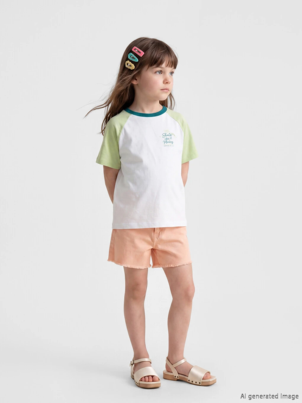 LCW Kids Nostalgična Majmun Štampana Uniseks Dečija Majica