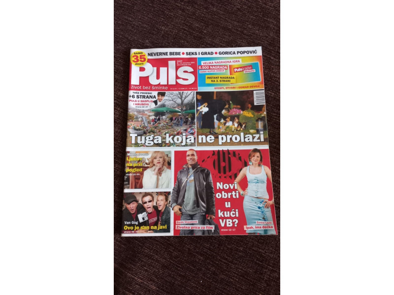 Puls, br.87 08.novembar 2007. Tose Proeski