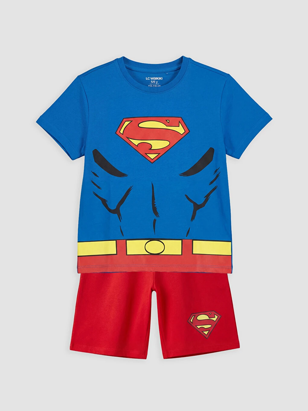 LCW Kids Superman Štampani Kratki Pidžama Komplet Za Dečake