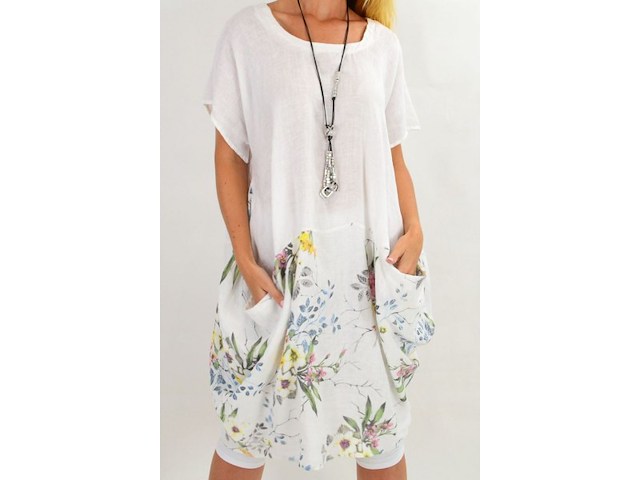 Mekana Pamučna Lagenlook Haljina /  - L./Xl