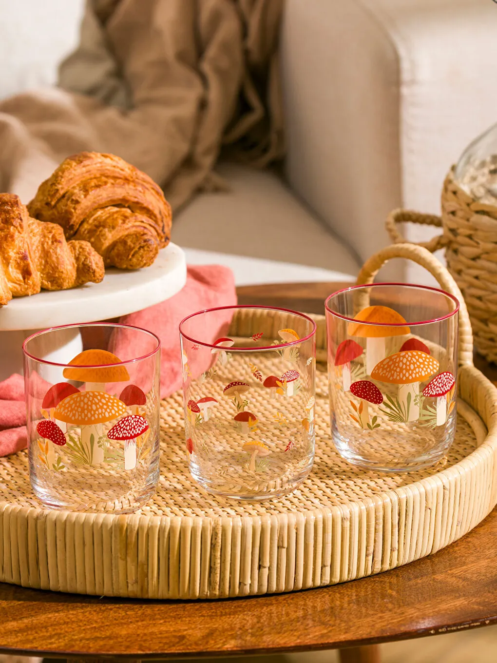LCW HOME Štampani Set Čaša, Pakovanje Od 3 Komada, 350 Ml