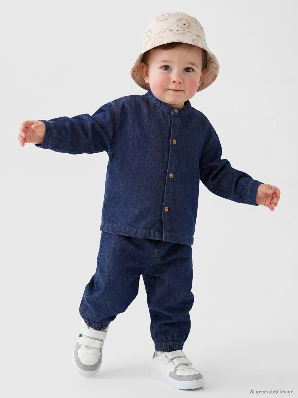 LCW baby Bebi Dečaci Teksas Košulja I Pantalone