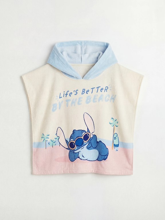 LCW baby Stitch Štampani Peškir Pončo Za Devojčice