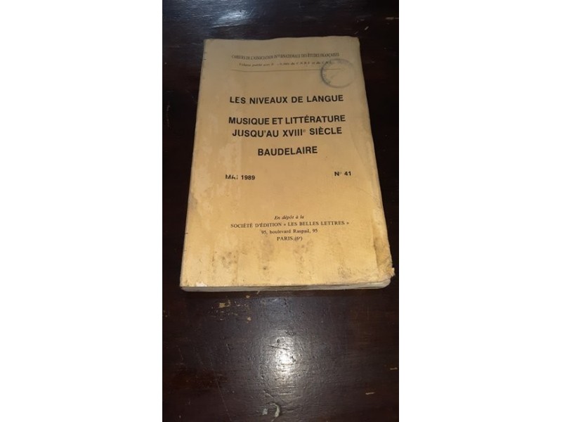 Francuska akademska publikacija iz 1989. godine