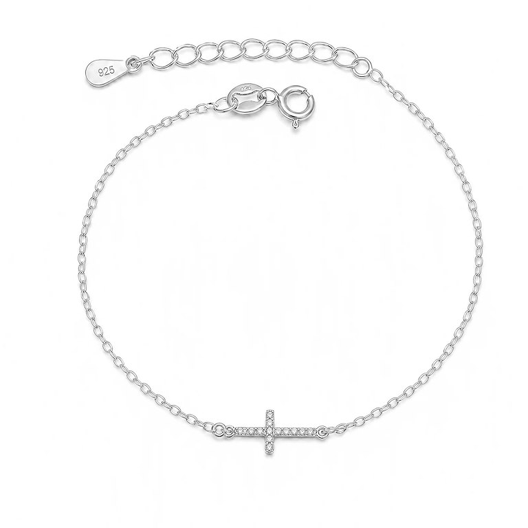 SREBRNA NARUKVICA LITTLE CROSS
