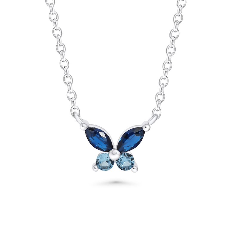 SREBRNA OGRLICA BUTTERFLY FIORA