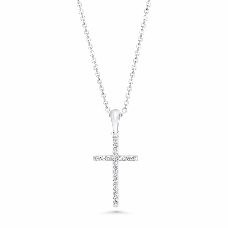 SREBRNA OGRLICA CROSS ELEGANCE