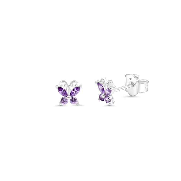 SREBRNE MINDJUŠE MICRO BUTTERFLY