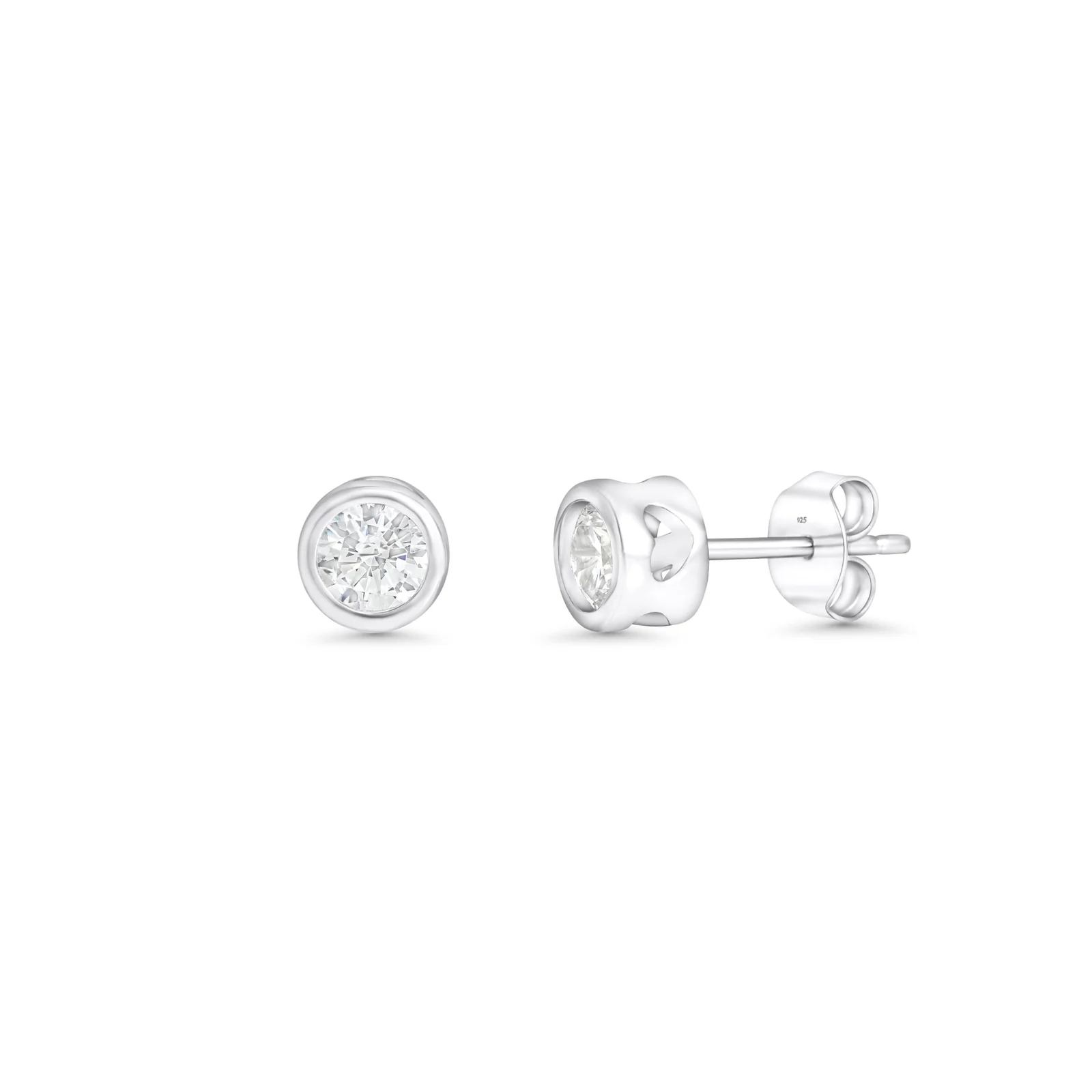 SREBRNE NAUŠNICE MICRO ZIRCON 3mm