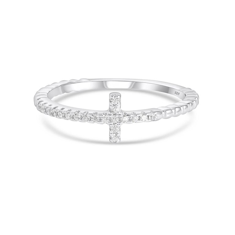 SREBRNI PRSTEN CROSS LIA