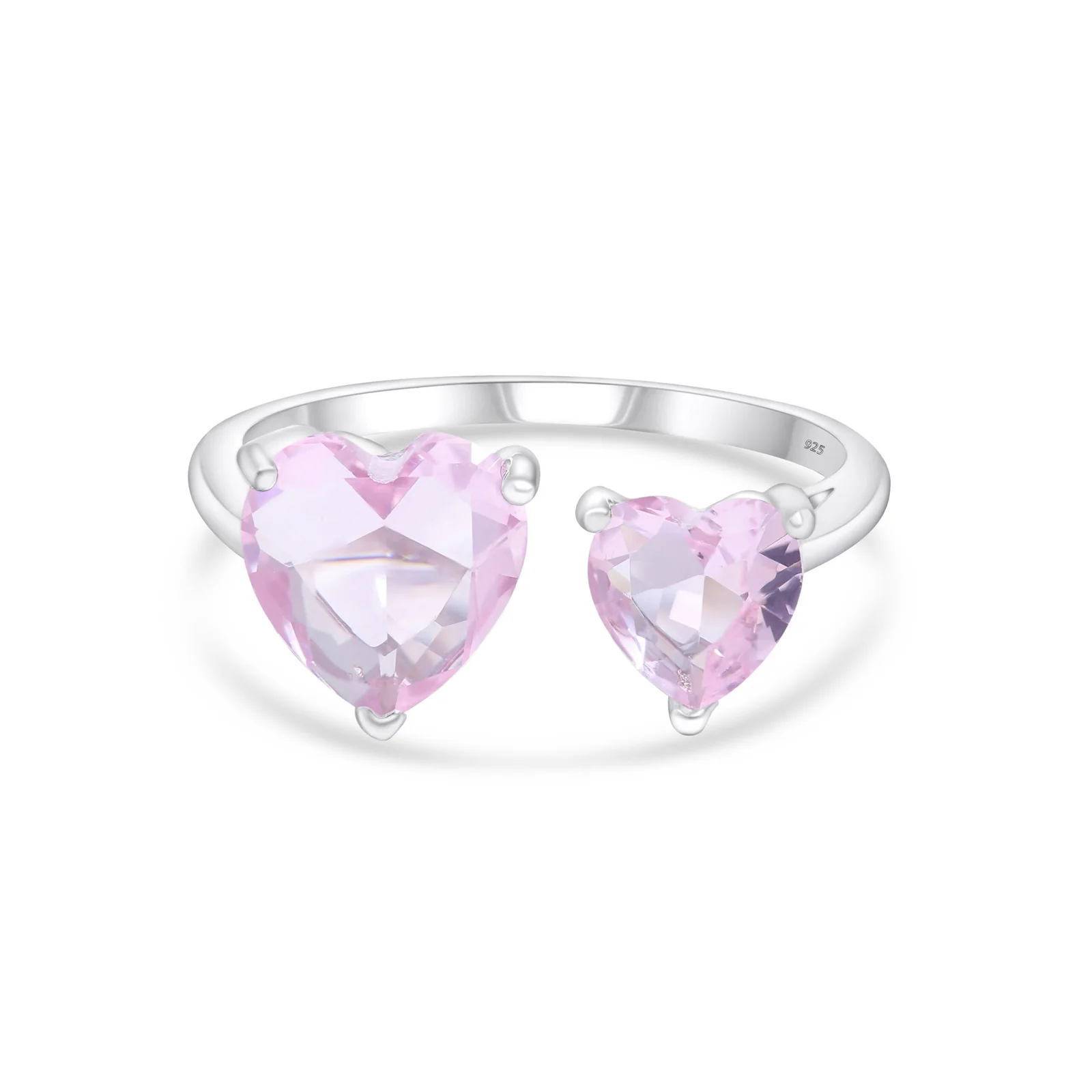 SREBRNI PRSTEN DUAL HEARTS