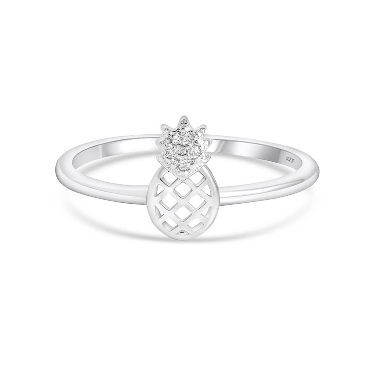 SREBRNI PRSTEN PINEAPPLE