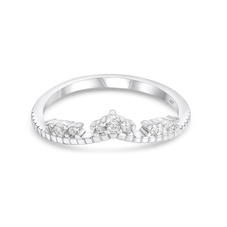 SREBRNI PRSTEN PRINCESS DIA