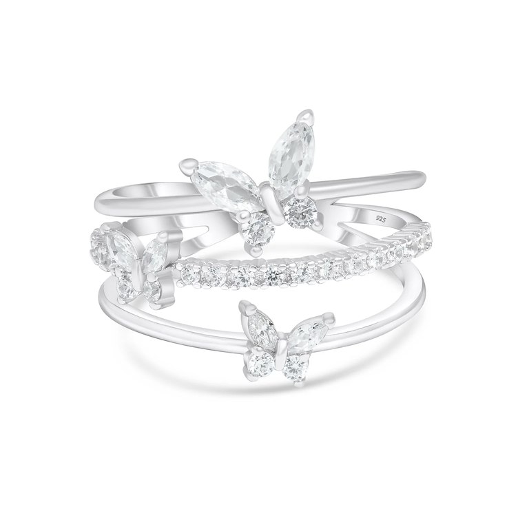 SREBRNI PRSTEN TRIPLE CHARM