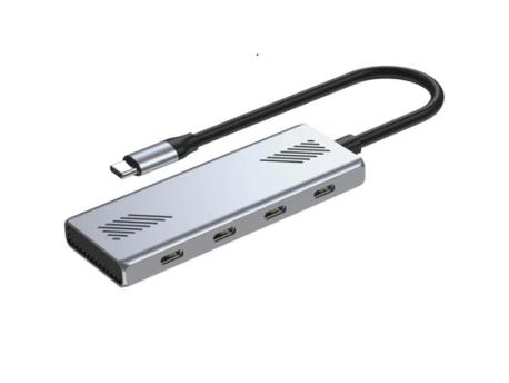 GEMBIRD UHB-CM-U310-C4-01 Gembird razdelnik, IN-1 x USB Type-C (M) OUT-4 x USB Type-C (F)
