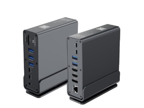 GEMBIRD A-CF-COMBO15-01 Gembird USB Type-CF 15-in-1 multi-port adapter (USB hub, Type-CF, HDMI, DP, LAN,3,5)