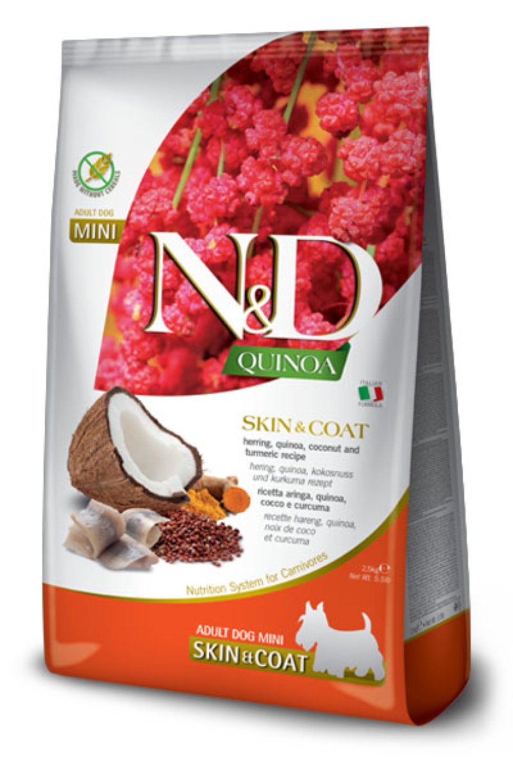 N&D QUINOA SKIN&COAT HERRING&COCONUT MINI