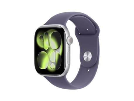 APPLE Watch S11 Cellular 42mm Silver Aluminium Case with Purple Fog Sport Band - S/M (mf8h4rk/a)