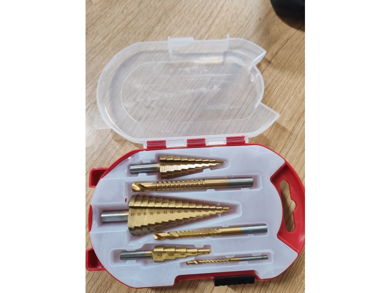 Stepenaste burgije komplet