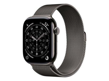 APPLE Watch S11 Cellular 46mm Slate Titanium Case with Slate Milanese Loop - S/M (mfd34rk/a)