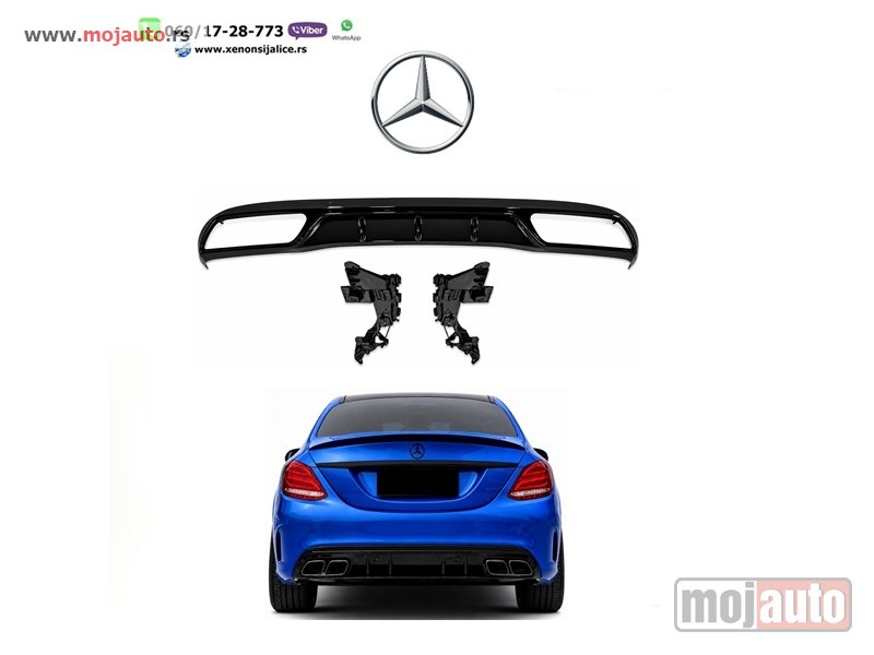 C klasa w205 15-21 mercedes difuzor amg