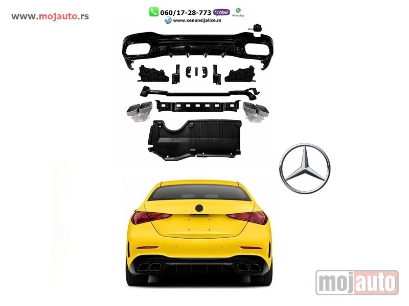 C klasa w206 21-25 mercedes difuzor amg