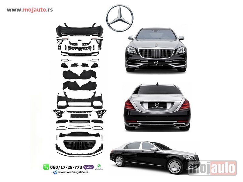 S klasa w222 18-22 mercedes body bodi kit maybach