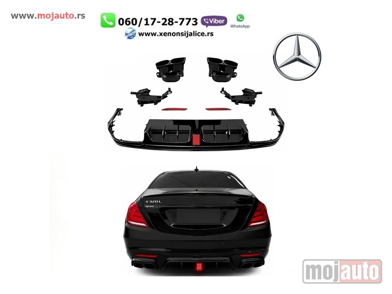 S klasa w222 18-22 mercedes difuzor brabus led