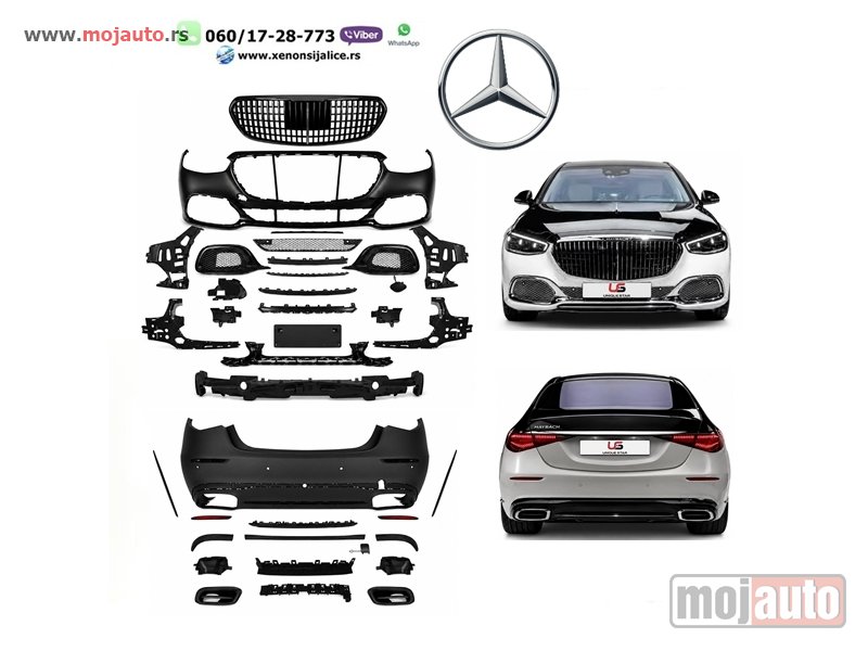S klasa w223 21-24 mercedes body bodi kit maybach