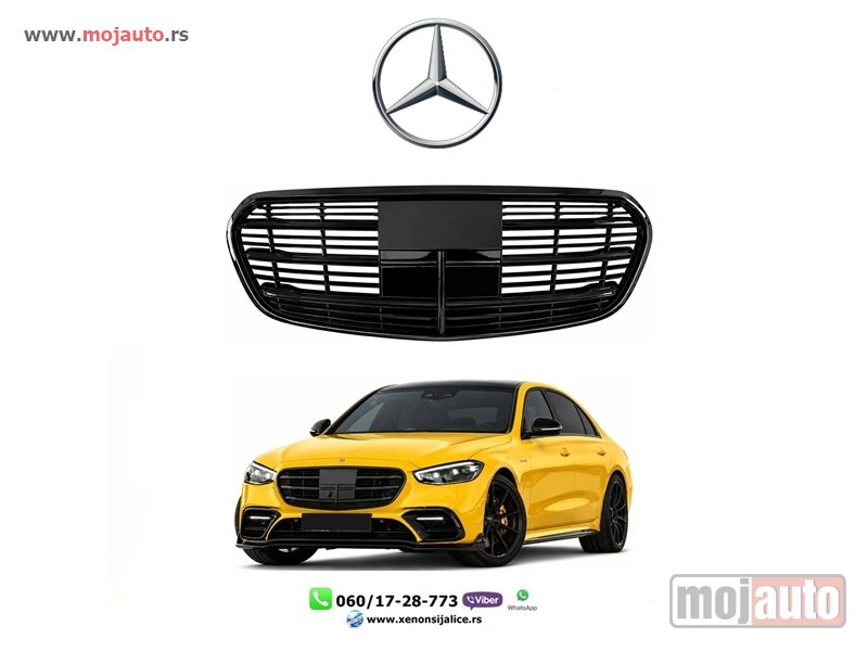 S klasa w223 21-24 mercedes maska amg