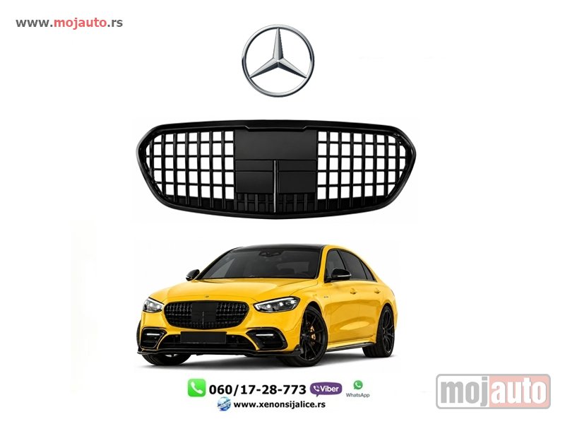 S klasa w223 21-24 mercedes maska amg