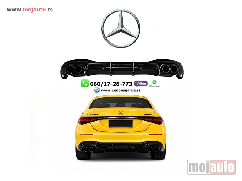 S klasa w223 21-24 mercedes difuzor amg