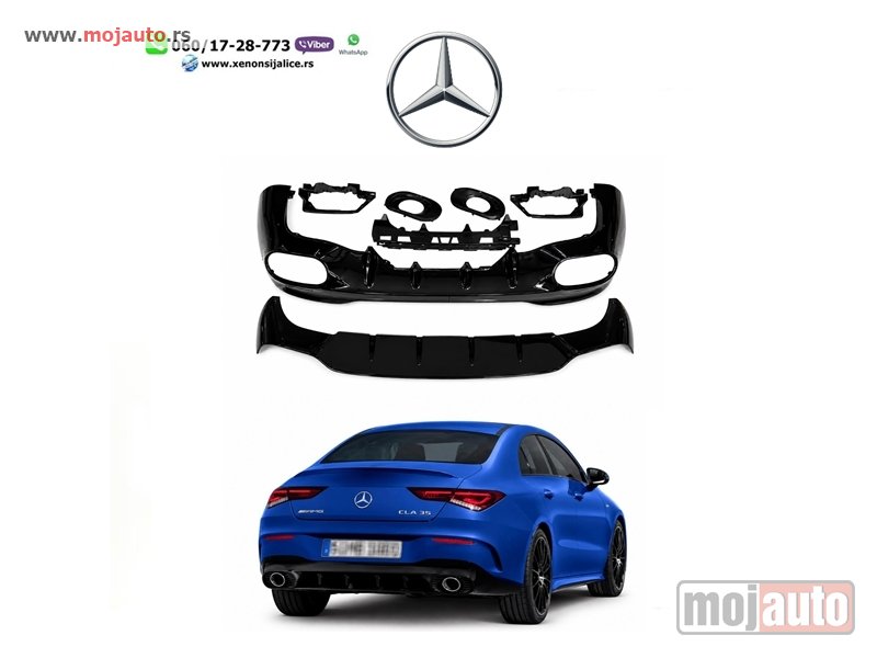 Cla w118 19-25 mercedes difuzor amg
