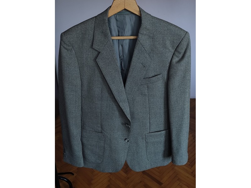 Brutalan vintage sivi sportski cvrsti Commander sako VU
